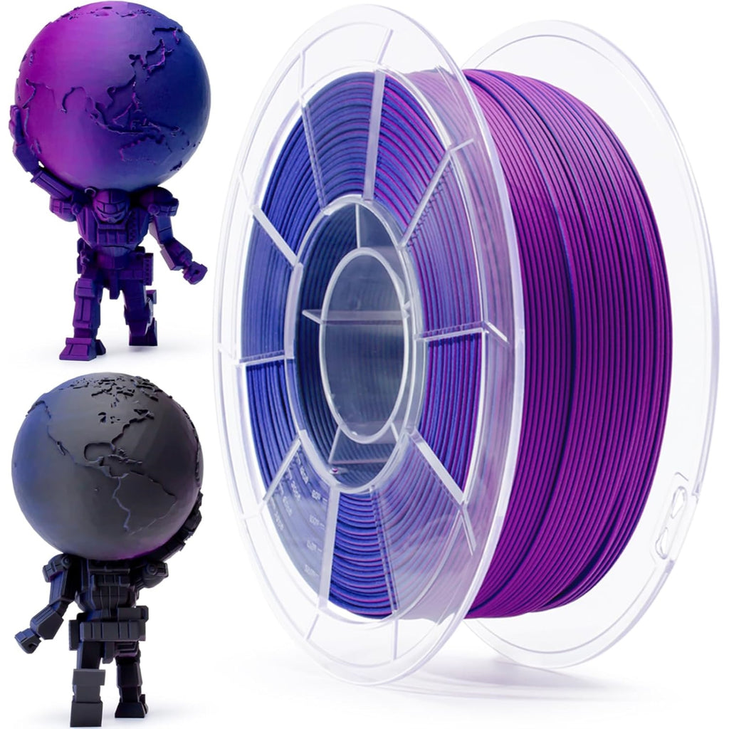 Ziro Tri-color/Co-Extrusion Matte PLA 3D Printer Filament 1.75mm ...