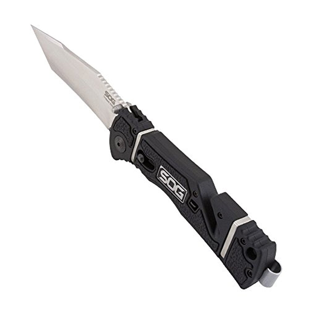SOG [TF103-CP] Trident Elite - Straight Edge/Tanto Blade, Satin ...