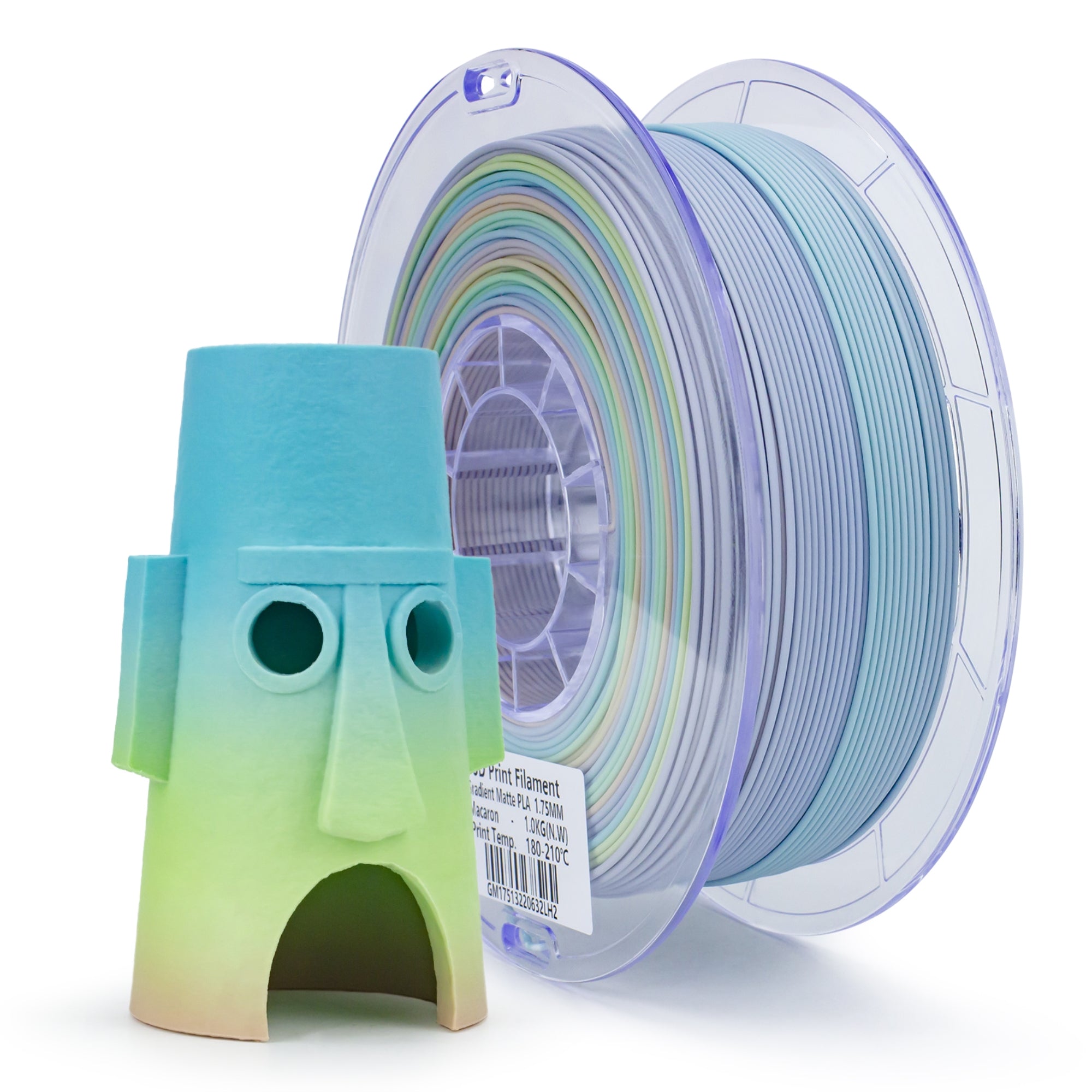 Ziro Rainbow/Gradient Matte PLA 3D Printer Filament 1.75mm ...