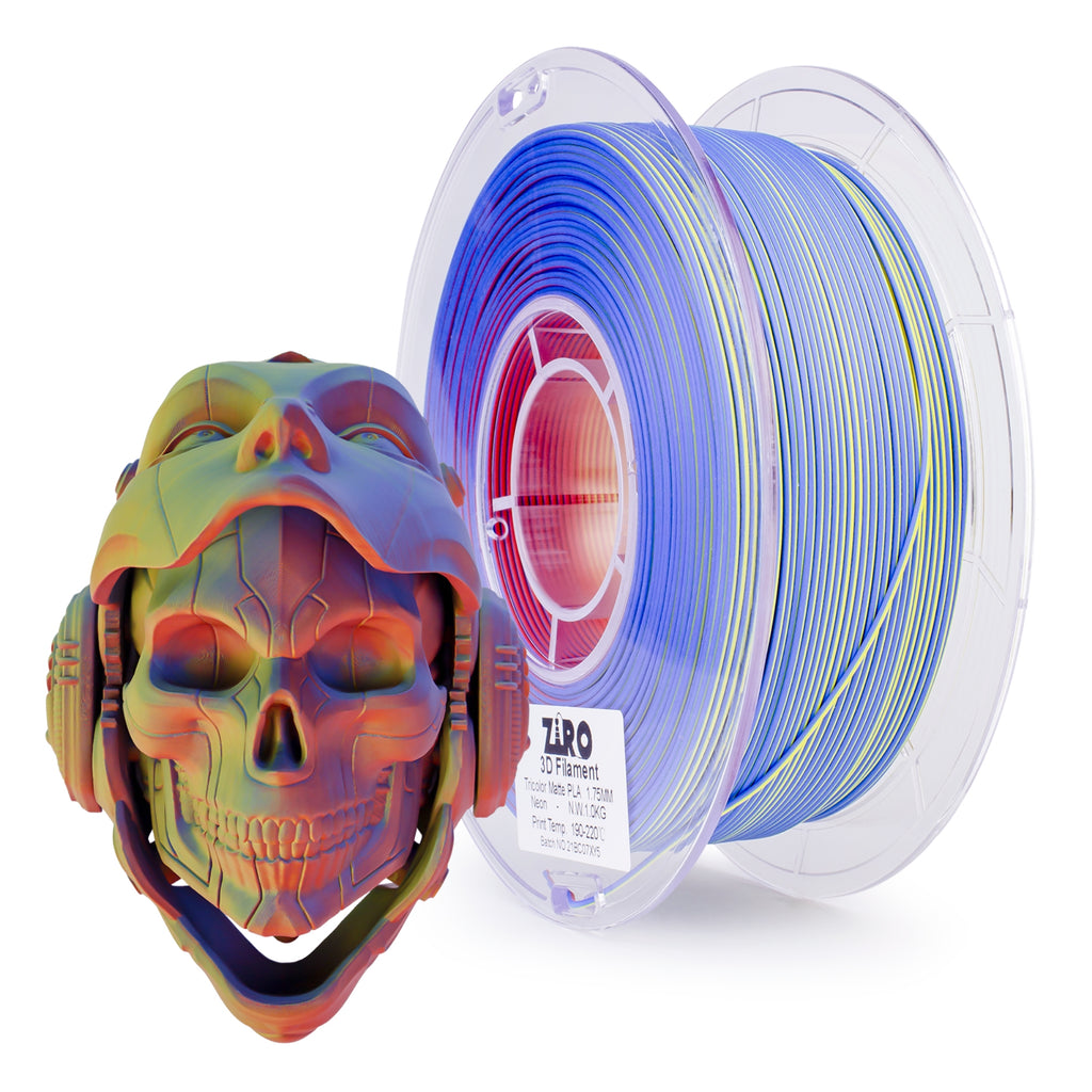 Ziro Tri-color/Co-Extrusion Matte PLA 3D Printer Filament 1.75mm ...