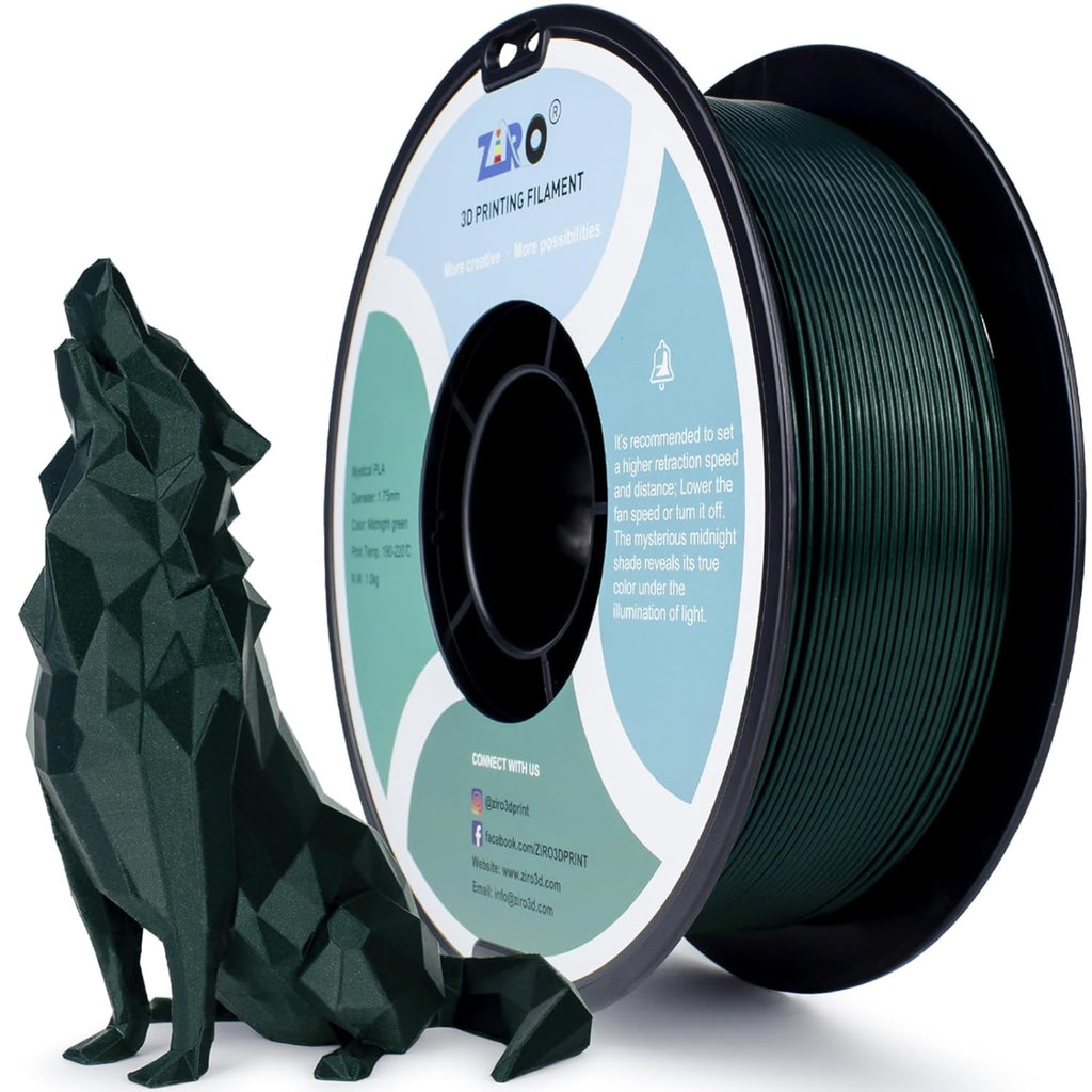 Ziro 'Mystical' Ultra-Fine Glitter-PLA 1.75 3D Printer Filament, 1kg ...