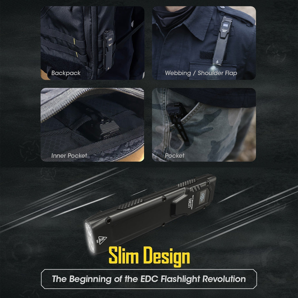 nitecore edc27 flashlight-Nitecore EDC27 3000 Lumen Ultra Slim Flat EDC Flashlight-PhotonLight ...