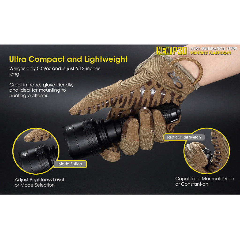 Nitecore New P30 Long Throw Hunting Flashlight-Nitecore NEW P30 Long ...