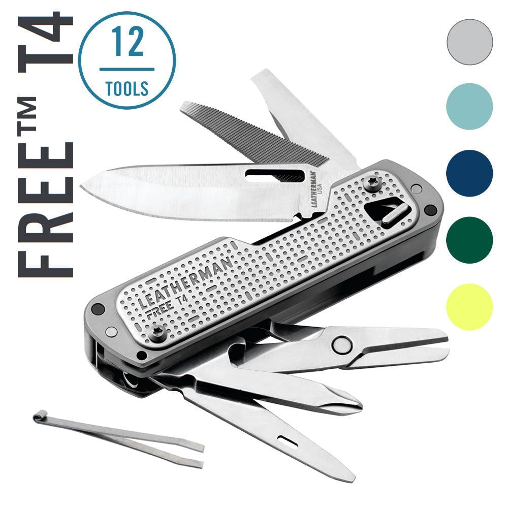 leatherman free t4 knife-Leatherman FREE T4 Knife w/ Magnetic Open/Close-PhotonLight.com, Inc