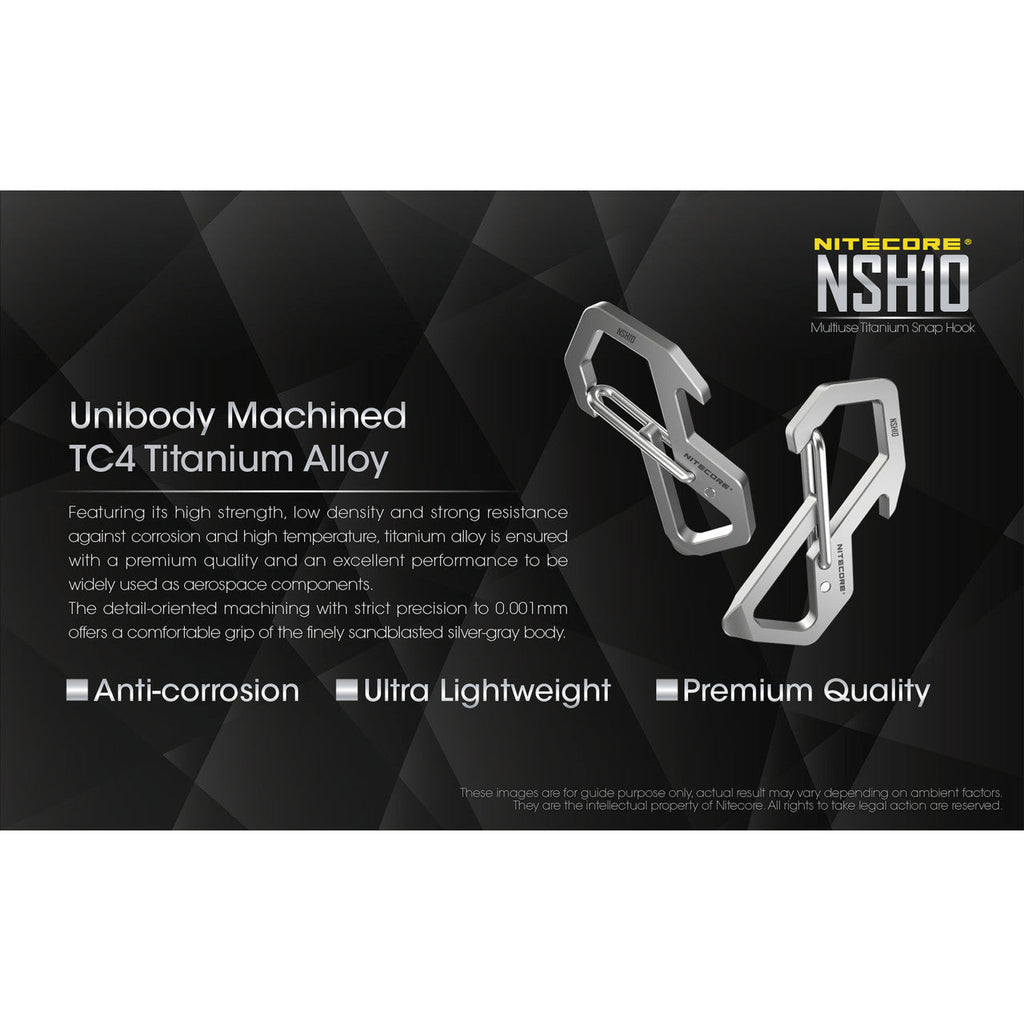 Nitecore NSH10 Titanium Carabiner Multi-Tool-Nitecore NSH10 Titanium ...